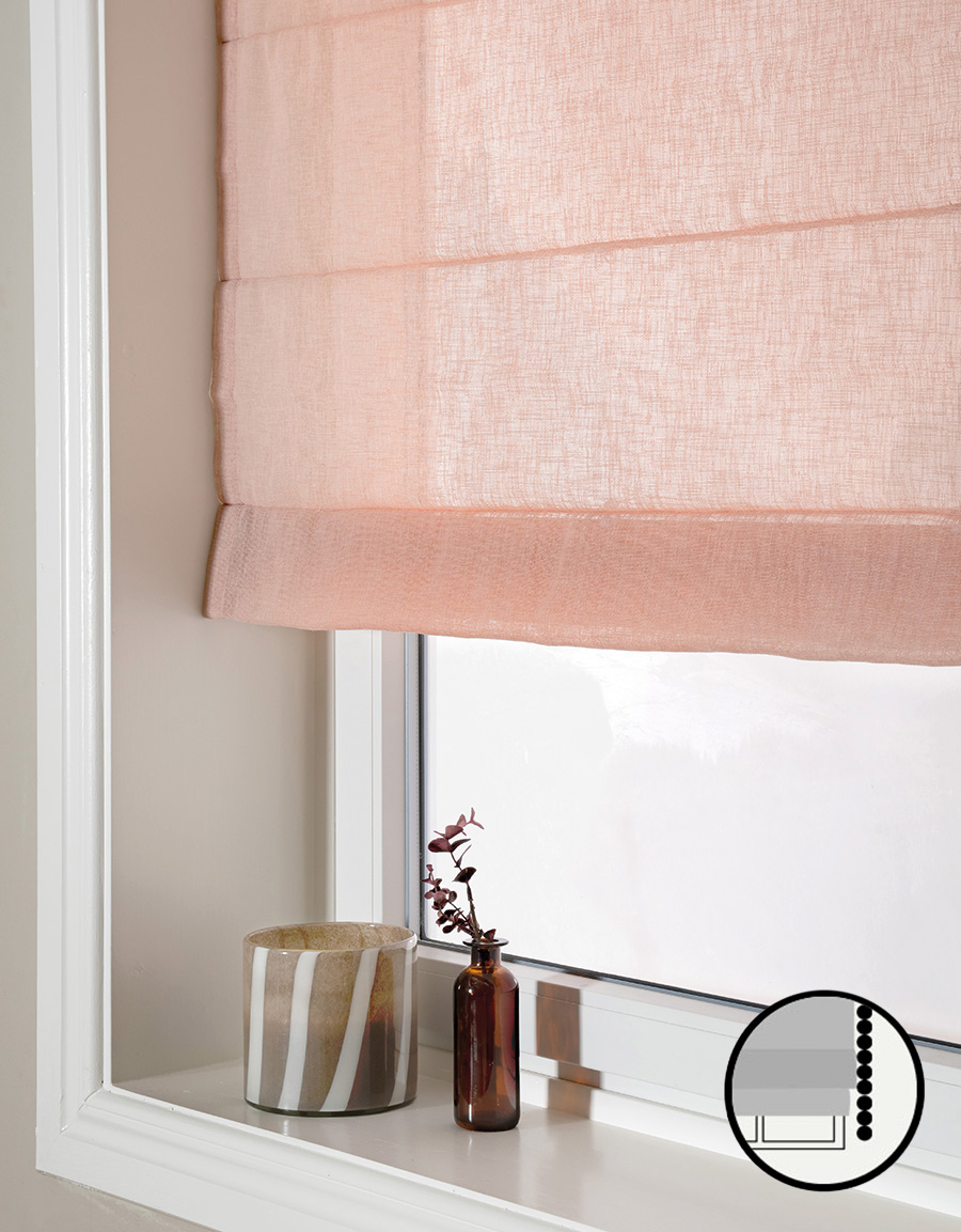 Hissgardin Malva, kulkedja, måttillverkad, flera färger - Hasta Home