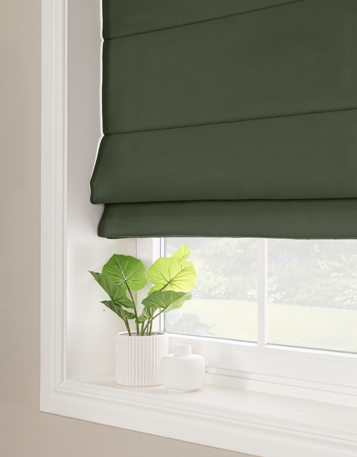 Hissgardin Svala, med kulkedja, måttillverkad, grön - Hasta Home